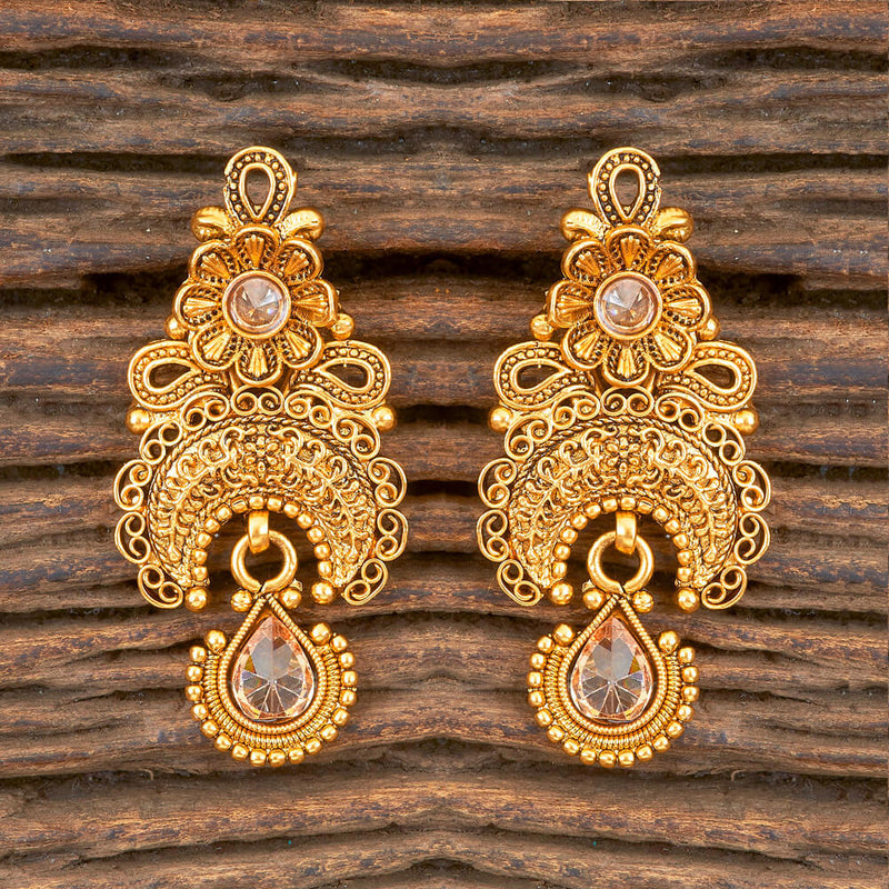 Antique gold plated earrings store